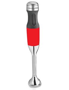 kitchenaid rkhb2351er 3-speed hand blender empire red (renewed) (certified refurbished)