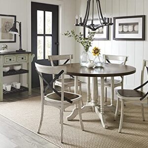 Progressive Furniture Winslet Round Dining Table, 47" W x 47" D x 30" H, White