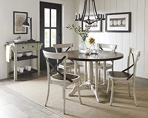 Progressive Furniture Winslet Round Dining Table, 47" W x 47" D x 30" H, White