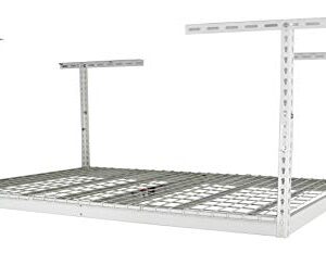 MonsterRax 4x6 Overhead Storage Rack Combo (Two Rack Pack) (White, 18"-33")