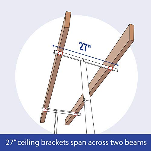 MonsterRax 4x6 Overhead Storage Rack Combo (Two Rack Pack) (White, 18"-33")