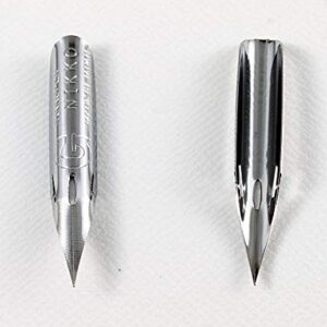 Tachikawa Pen Nib Holder(T-40) + Nikko G Pen Nib, Pack of 3,and Anti Rust Paper included