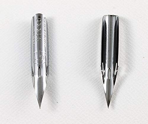 Tachikawa Pen Nib Holder(T-40) + Nikko G Pen Nib, Pack of 3,and Anti Rust Paper included