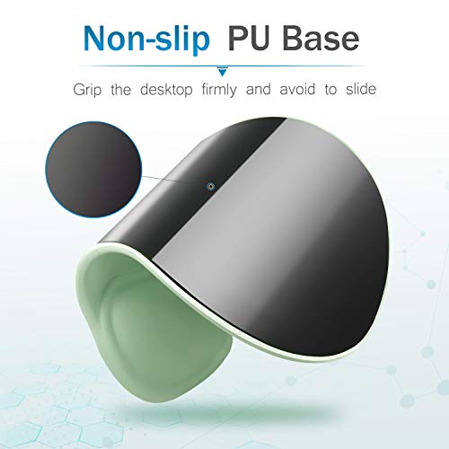 JSD Gel Mouse Pad with Wrist Support Wrist Rests 10.00×9.25×1.3 inches (Green, 1 Pack)