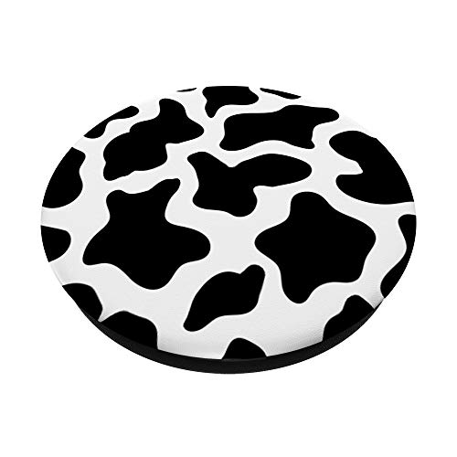 Cow Black and White Print Pattern PopSockets PopGrip: Swappable Grip for Phones & Tablets