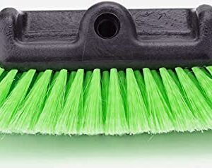 Forgrace 12" Car Wash Brush with Medium Soft Bristle for Auto RV Truck Boat Camper Exterior House Washing Cleaning, Green Plus