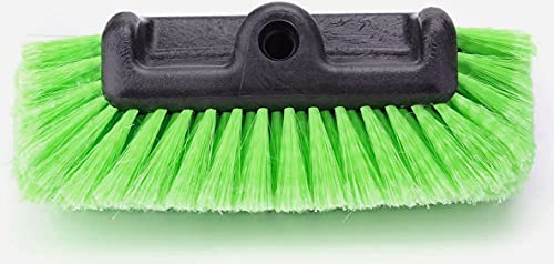 Forgrace 12" Car Wash Brush with Medium Soft Bristle for Auto RV Truck Boat Camper Exterior House Washing Cleaning, Green Plus