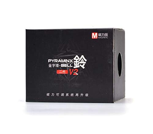 CuberSpeed X Man Bell V2 Pyraminx Stickerless Magnetic Speed Cube X Man Bell Magnetic Pyraminx V2 Cube Puzzle