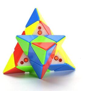 CuberSpeed X Man Bell V2 Pyraminx Stickerless Magnetic Speed Cube X Man Bell Magnetic Pyraminx V2 Cube Puzzle