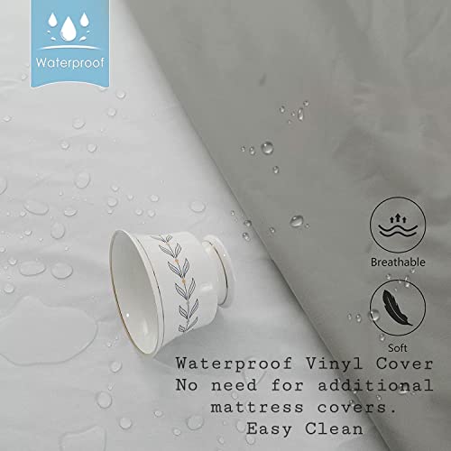 Mielmoon Vinyl Mattress Foam Medium Firm Double Sided Water Resistant (Full, 7)