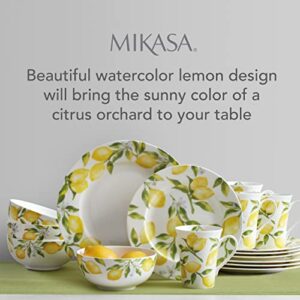 Mikasa Lemons 16-Piece Dinnerware Set, Service For 4, Multicolor