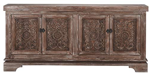 Kosas Home Allen Sideboard, 37.5Hx82Wx18D, Rustic Brown