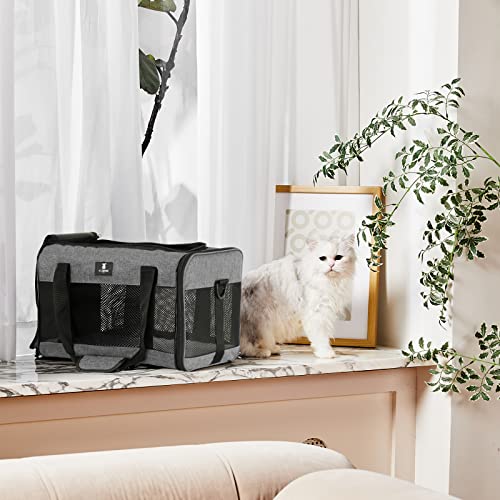 X-ZONE PET Cat Carrier Pet Carrier Portable Kitten Carrier for Small Medium Cats Under 25 Lbs,Cat Carrying Case with Removable Fleece Pad,Airline Approved Soft Sided Pet Travel Carrier