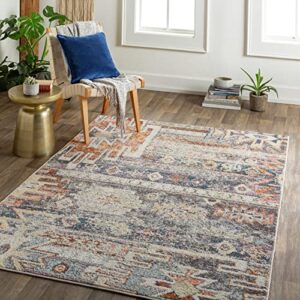 artistic weavers ashens rustic area rug,5'3" x 7'3",denim