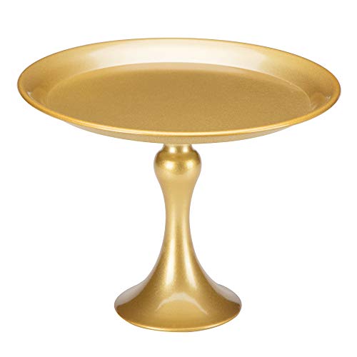 VILAVITA 3-Pieces Cake Stand Set Round Metal Cake Stands Dessert Display Cupcake Stands, Gold