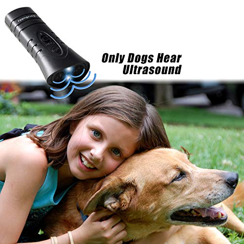 BarxBuddy Anti Barking Control Device (The Original Bark Training Tool) Ultrasonic Sound with LED Lights and Strap - Safe for All Dogs of All Breeds & Ages