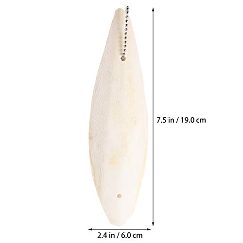 POPETPOP Bird Cuttlebone - Cuttlefish Bones Hanging Pendant Parrot Toy for Bird,Parakeets, Finches, Canaries, 3 Pcs Parakeet Cuttlebone Holder