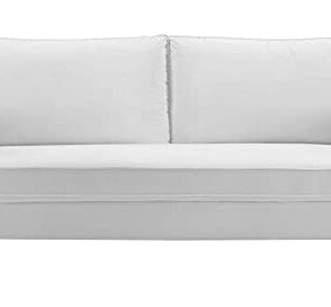 Modway Revive Performance Velvet Sofa, White , 32.5 x 72 x 33.5