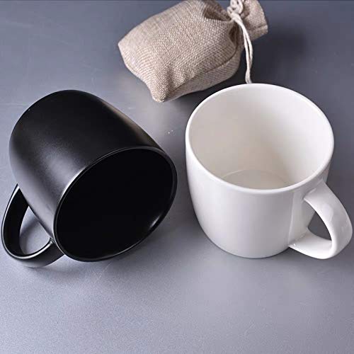 Corikee 330ML 11.2OZ White Ceramics Mug for Coffee/Tea/Water/Latte