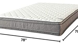 Nutan 12-Inch Doubled Sided Medium Plush Hybrid Euro Top Foam Encased innerspring Mattress/Improves Sleep by Reducing Back Pain,King Size