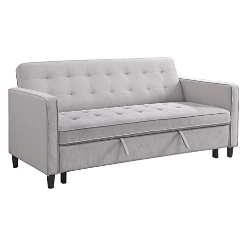 Lexicon Knoxville Convertible Studio Sofa Bed, Dove