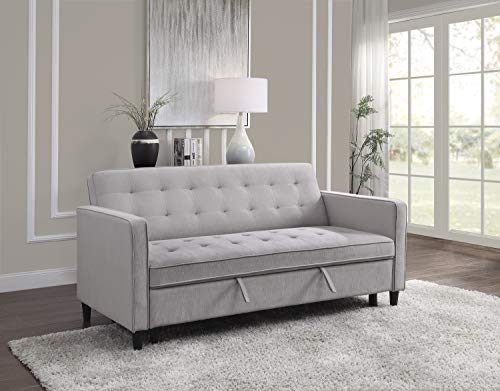 Lexicon Knoxville Convertible Studio Sofa Bed, Dove