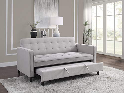 Lexicon Knoxville Convertible Studio Sofa Bed, Dove