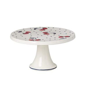 kate spade vintage cherry dot cake plate, 3.10 lb, multi