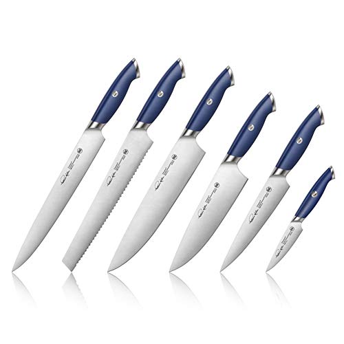 Cangshan Thomas Keller Collection, The French Laundry Blue Color Special Edition, 6-Piece Knife Set