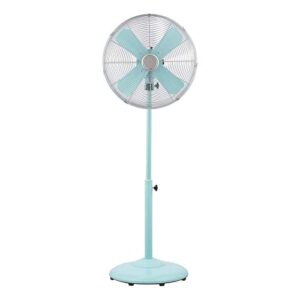 better homes & gardens 16'' retro 3-speed metal standing fan (mint)