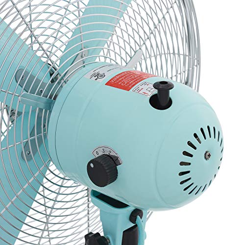 Better Homes & Gardens 16'' Retro 3-Speed Metal Standing Fan (Mint)