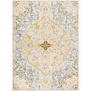 Artistic Weavers Lohena Vintage Medallion Area Rug,5'3" x 7'1",Yellow