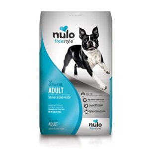 nulo freestyle adult dog food, premium all natural grain-free dry small kibble dog food, with bc30 probiotic for healthy digestion, and high animal-based protein with no chicken or egg alternatives