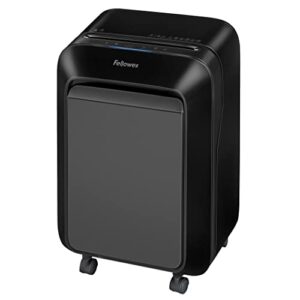 fellowes lx210 p-4 micro-cut paper shredder, jam-proof heavy-duty paper shredder for office, 16 sheet capacity, black