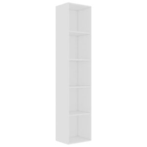 vidaxl book cabinet home living room bedroom office rack organizer side storage shelf bookcase cabinet furniture white engineered wood