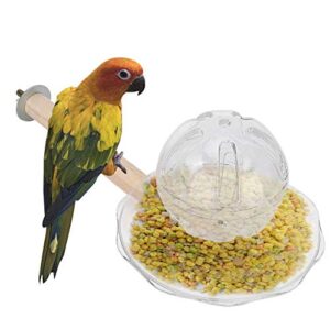 Bird Foraging Ball, Creative Buffet Party Food Feeder Swing Toys Durable Bite Resistant Standing Rod Toys for Training