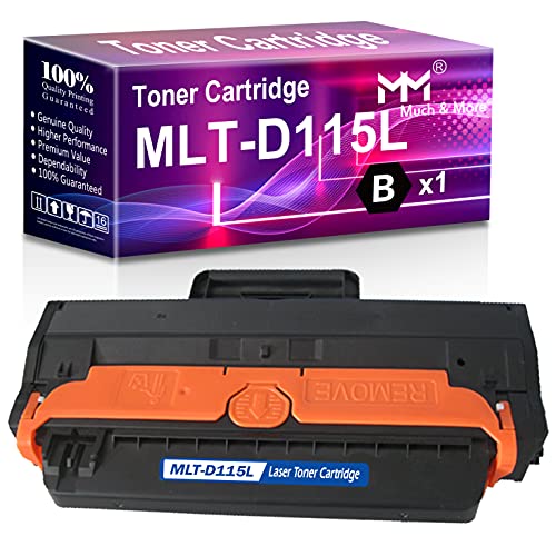 MM MUCH & MORE Compatible Toner Cartridge Replacement for Samsung D115L MLT-D115L 115L MLTD115L to use with Xpress SL-M2620 SL-M2670 SL-M2830DW SL-M2880FW SL-M2820DW SL-M2870FW Printer (1-Pack, Black)