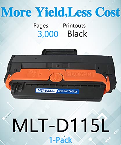 MM MUCH & MORE Compatible Toner Cartridge Replacement for Samsung D115L MLT-D115L 115L MLTD115L to use with Xpress SL-M2620 SL-M2670 SL-M2830DW SL-M2880FW SL-M2820DW SL-M2870FW Printer (1-Pack, Black)