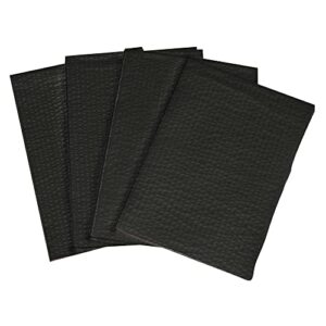 tidi choice bibs/towels, black 13" x 18" (pack of 500) - waffle embossed - 2-ply tissue - poly back dental bib to prevent leak through - dental consumables (917458)