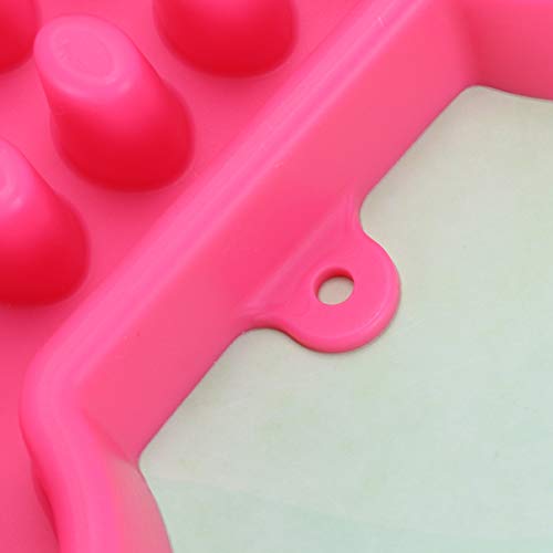 POPETPOP Dog Slow Feeder Bowl Silicone Bone Shape Non-Slip Pet Slow Eating Feeding Stop Bloat Dispenser Plate Dish for Dog Puppy