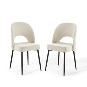 Modway Rouse Dining Chair, Black Beige