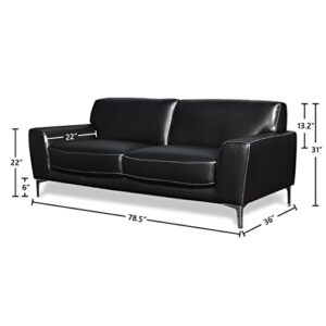 New Classic Furniture Carrara Sofa, Black