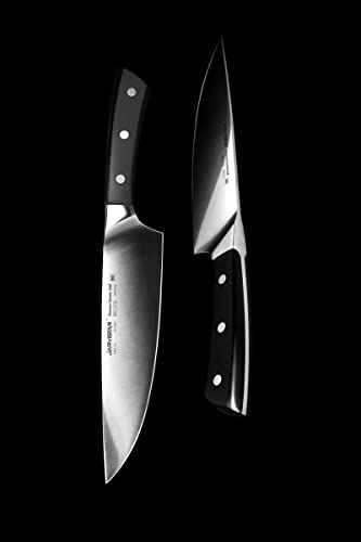 JARVISTAR 8 Inch Chef’s Knife: Professional kitchen knief - Ultra Sharp High Carbon Stainless Steel Forged Short Bolster - Chef Knief Ergonomic Handle for Cutting Vegetable