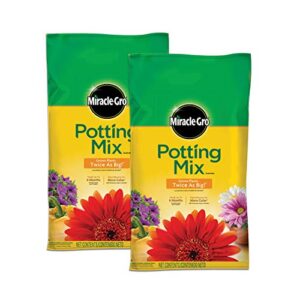 miracle-gro potting mix, 16 qt., 2-pack