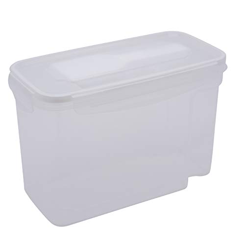 Kitchen Details Cereal Container with Scooper | Medium | Airtight | Food Tin | Keeps Fresh | Kitchen & Pantry Storage Organizers | Clear