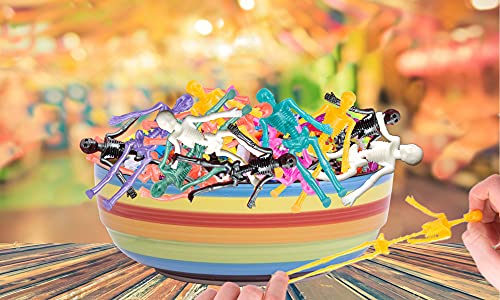 UpBrands 144 Party Favors for Kids Stretchy Skeleton Bulk Set, 12, Kit for Birthday's, Halloween, Goodie Bags, Easter Egg Basket, Pinata Filler, Small Toys Classroom Prizes