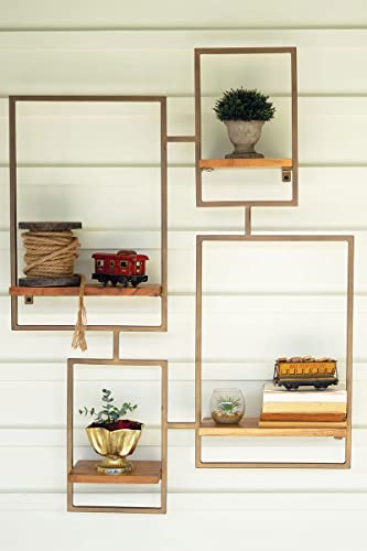 Kalalou NJH2069 Wall Unit with 4 Shelves, See Image