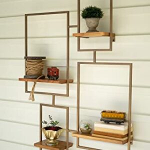 Kalalou NJH2069 Wall Unit with 4 Shelves, See Image