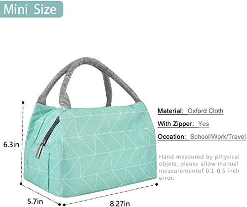 Cute Lunch Bag Insulated Lunch Tote Bag for Women Lunch Box Cooler Bag Insulated Lunch Bags for Women Work, Green Plaid