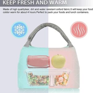 Cute Lunch Bag Insulated Lunch Tote Bag for Women Lunch Box Cooler Bag Insulated Lunch Bags for Women Work, Green Plaid